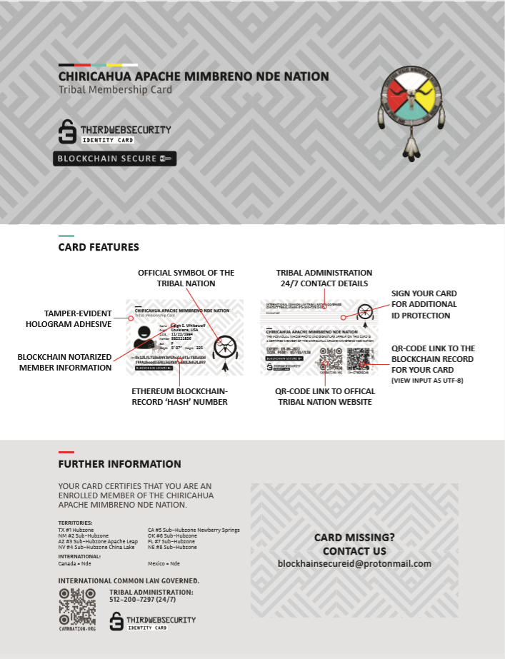 Tribal Citizenship – Chiricahua Apache Mimbreno Nde Nation